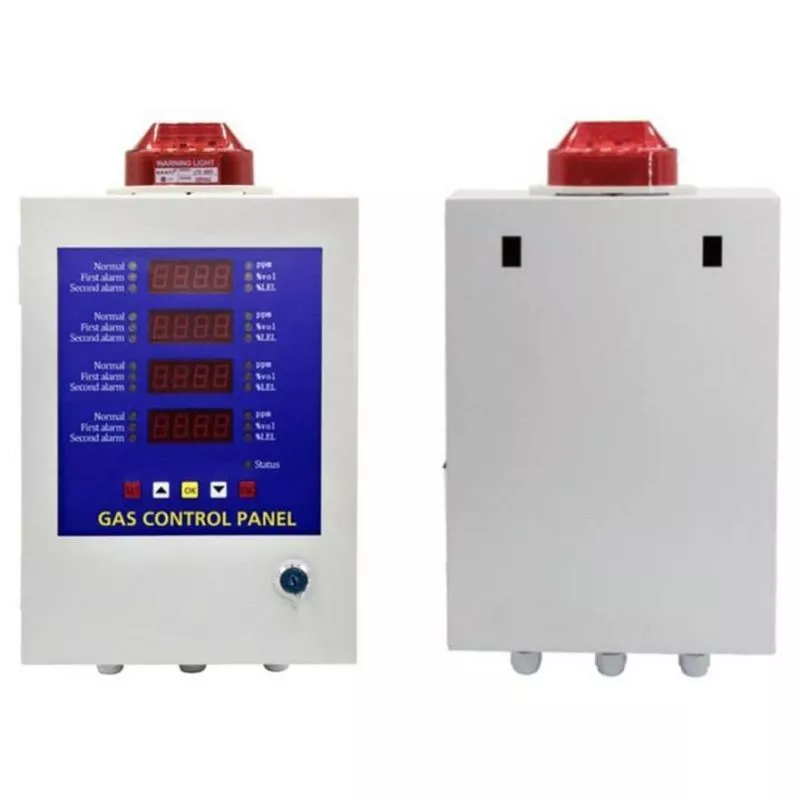 Jual 4 Channel Gas Detector Control Panel with Alarm - Tokonan