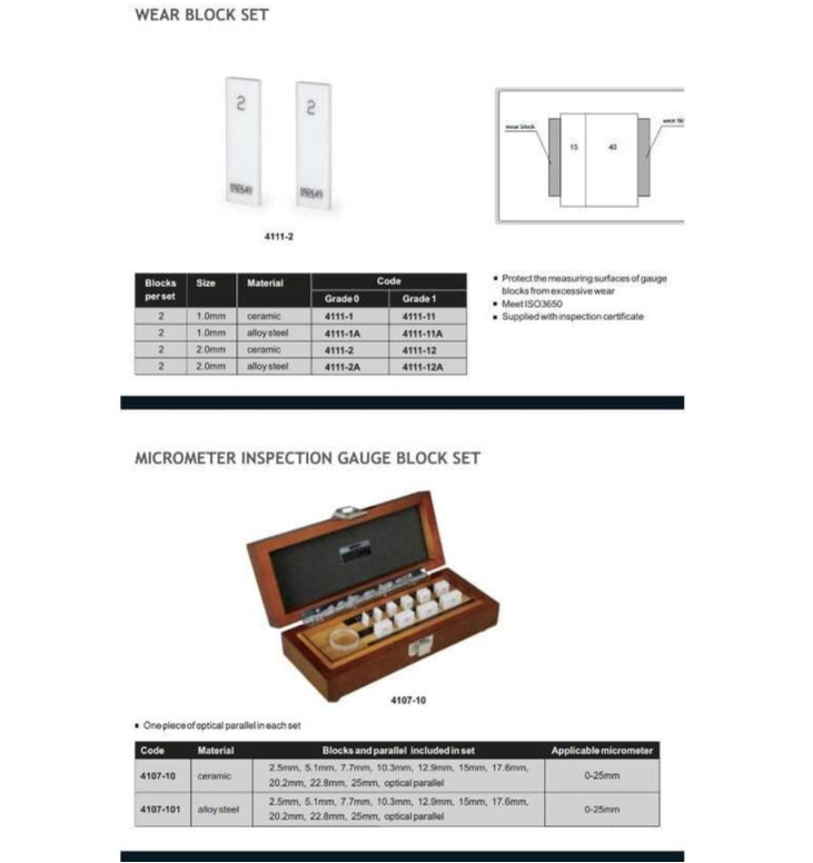 Jual Micrometer Inspection Insize Gauge Block Set Grade 0 - Tokonan